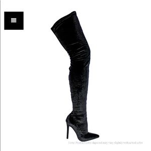 GoJane | Shoes | Velvet Thigh High Boots | Poshmark